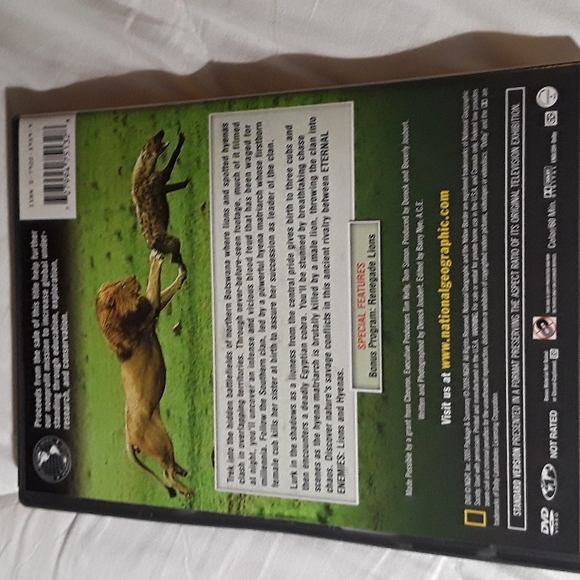 Other | National Geographic Eternal Enemies Lions Hyenas Dvd Bundle ...